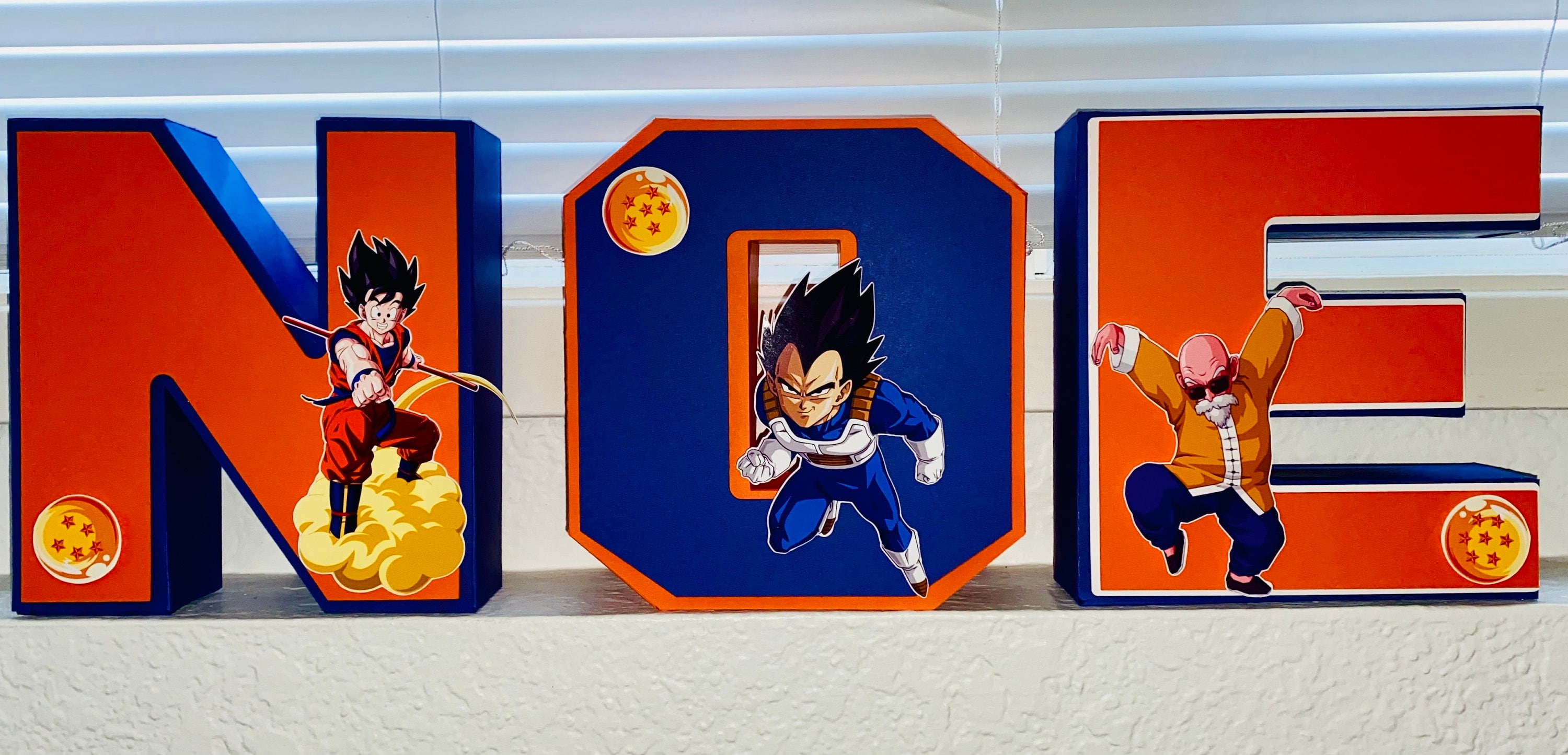 Dragon Ball Z 3D Letters / Letras 3D Goku - Etsy