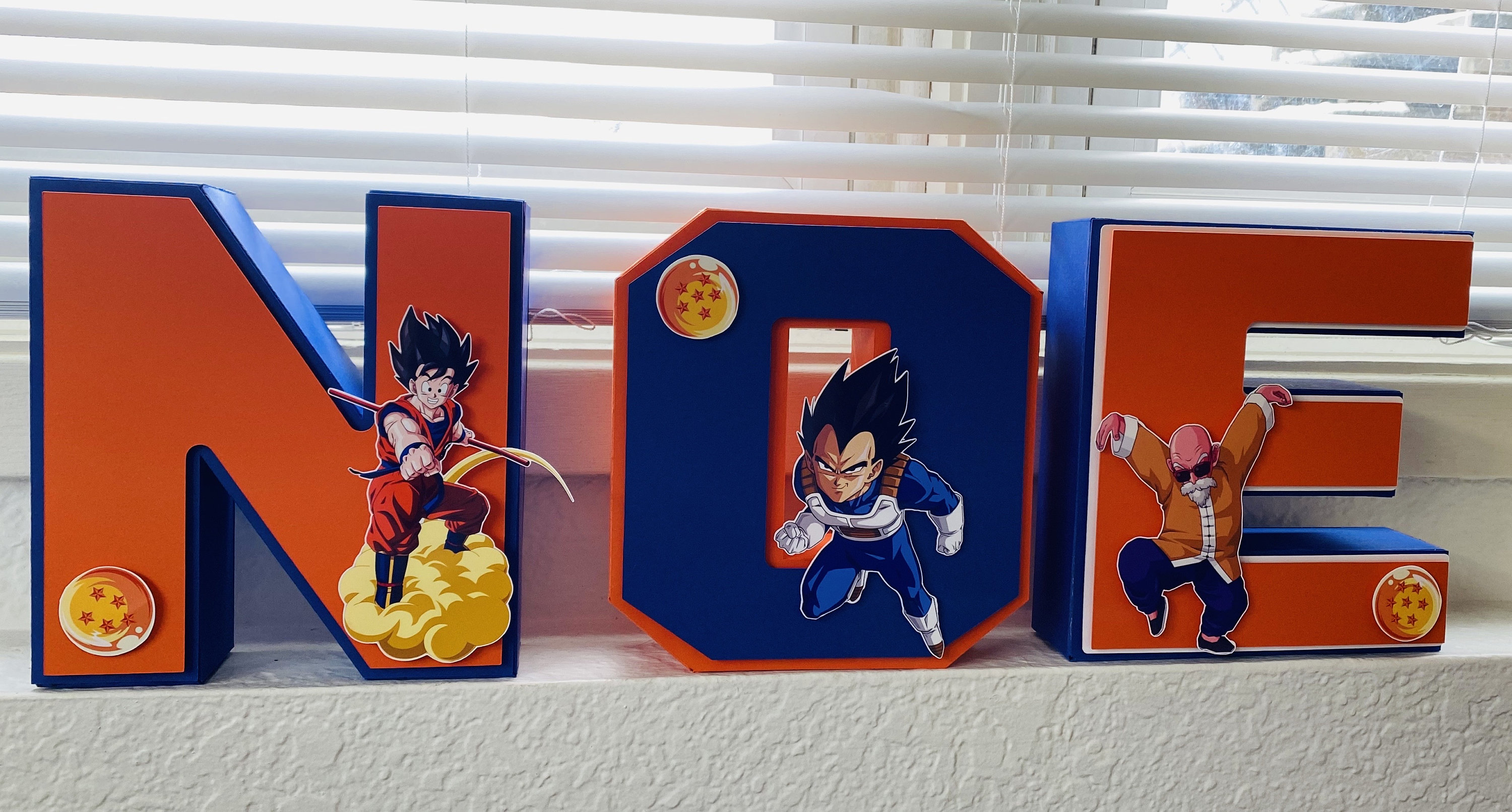Dragon Ball Z 3D Letters / Letras 3D Goku - Etsy
