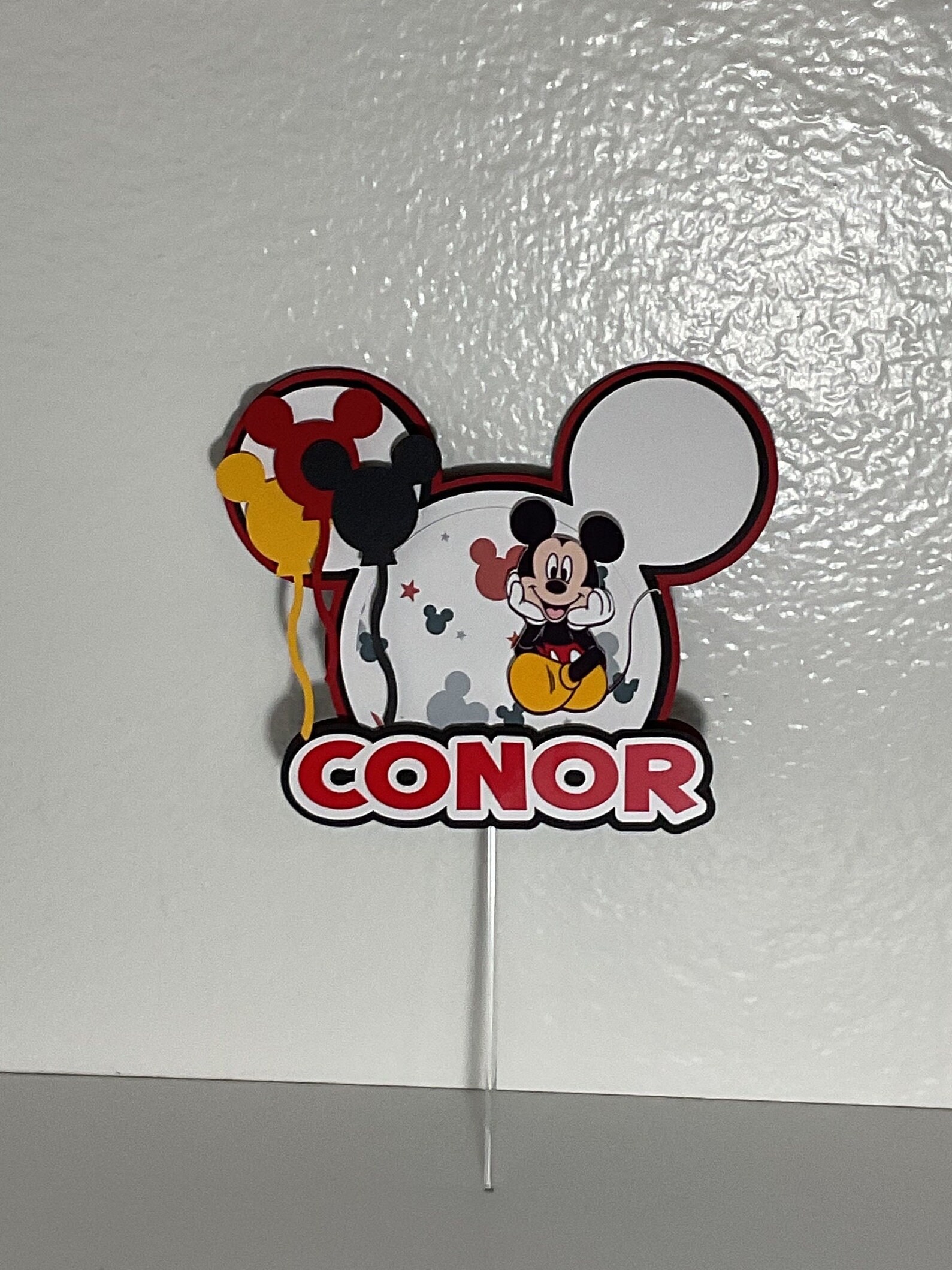 Mickey Mouse Cake Topper/ Adorno De Pastel De Mickey Mouse - Etsy