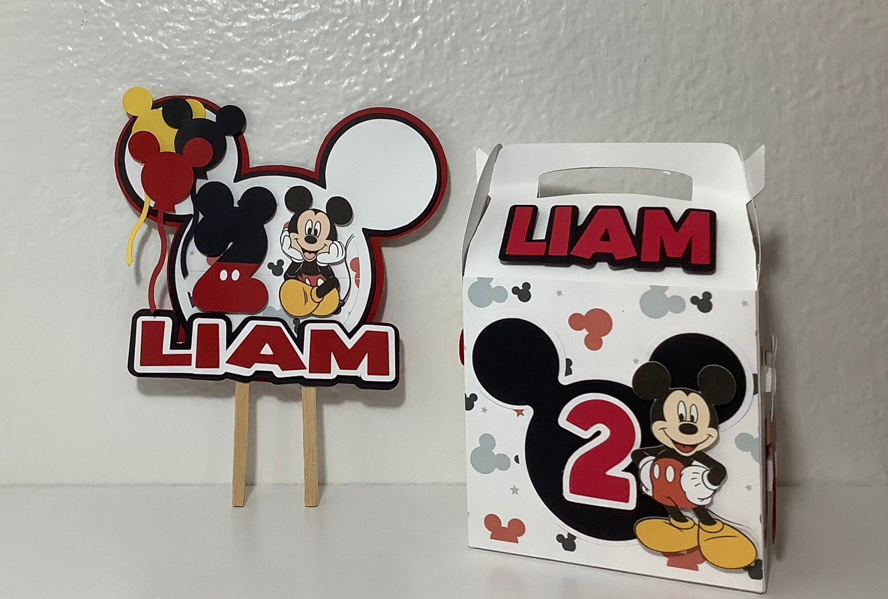 Mickey Mouse Cake Topper/ Adorno De Pastel De Mickey Mouse - Etsy