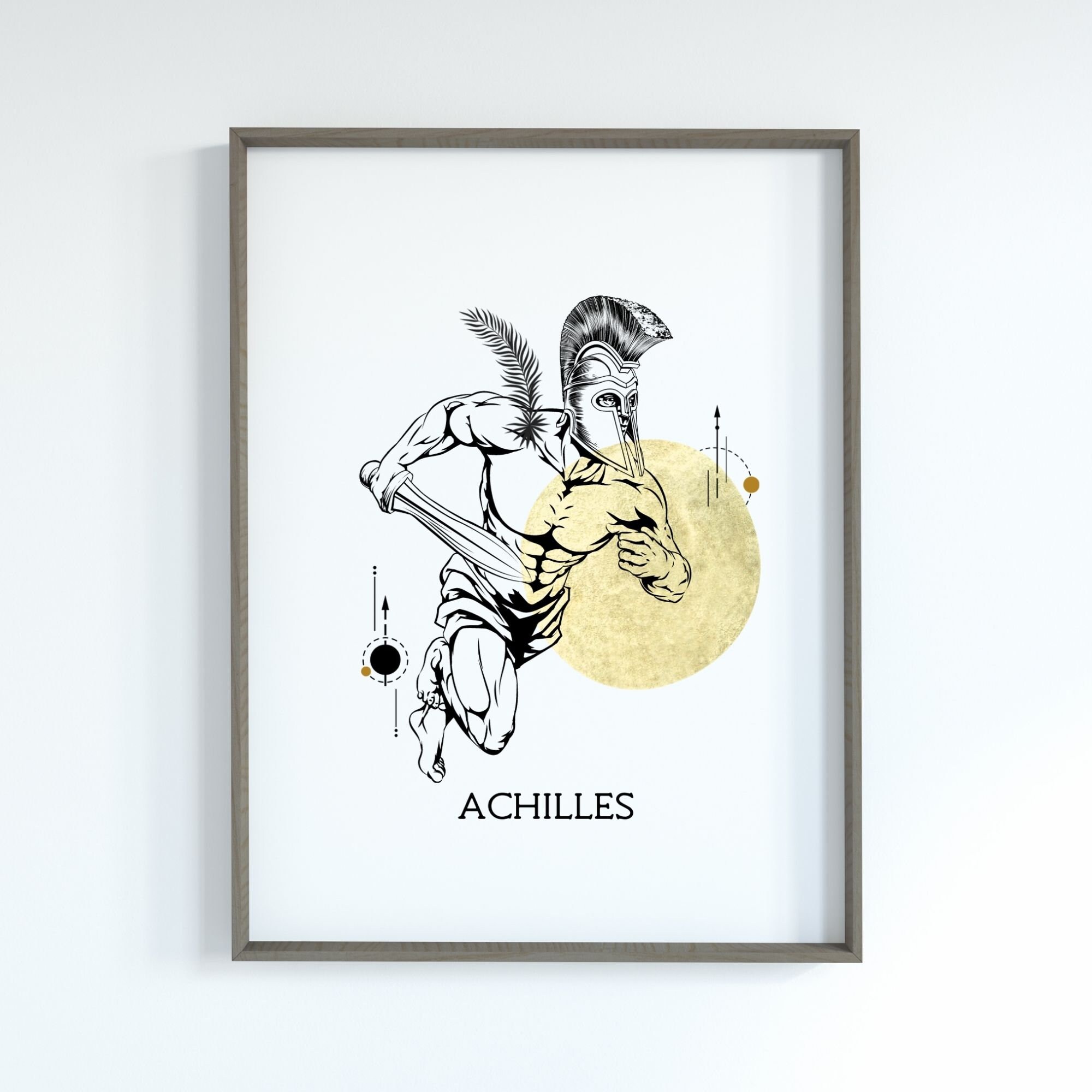 Achilles Warrior Drawing