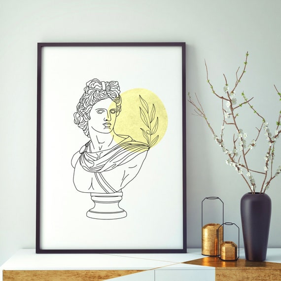 Art & Collectibles Giclée Apollo print Apollo poster Ancient Greek god ...