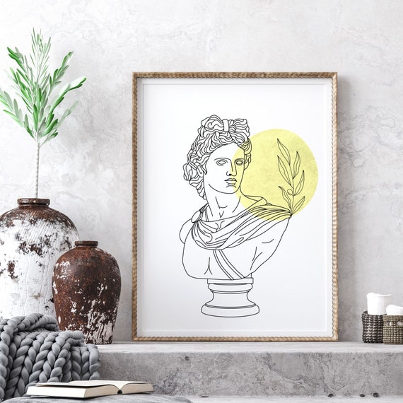 Art & Collectibles Giclée Apollo print Apollo poster Ancient Greek god ...