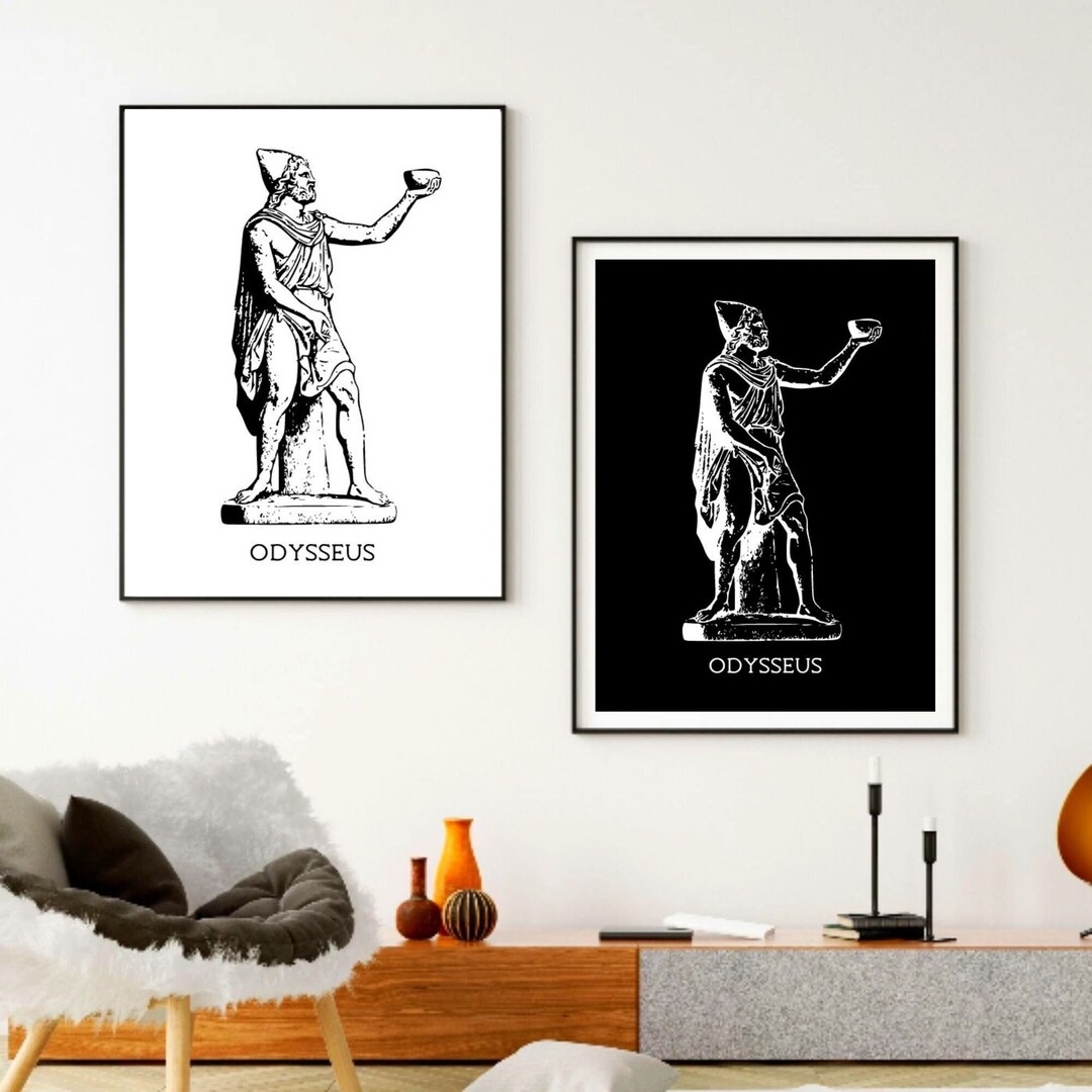 Odysseus Print,ulysses Print,ancient Greece,greek Mythology,modern ...