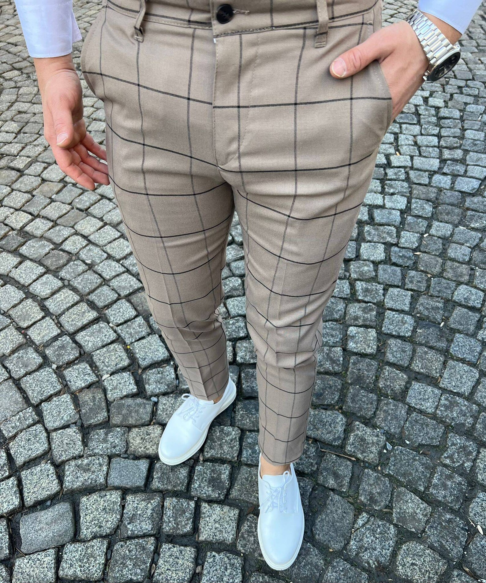 Plaid Men Fancy Pants Shipping From TEXAS. Gentlemen Pants - Etsy