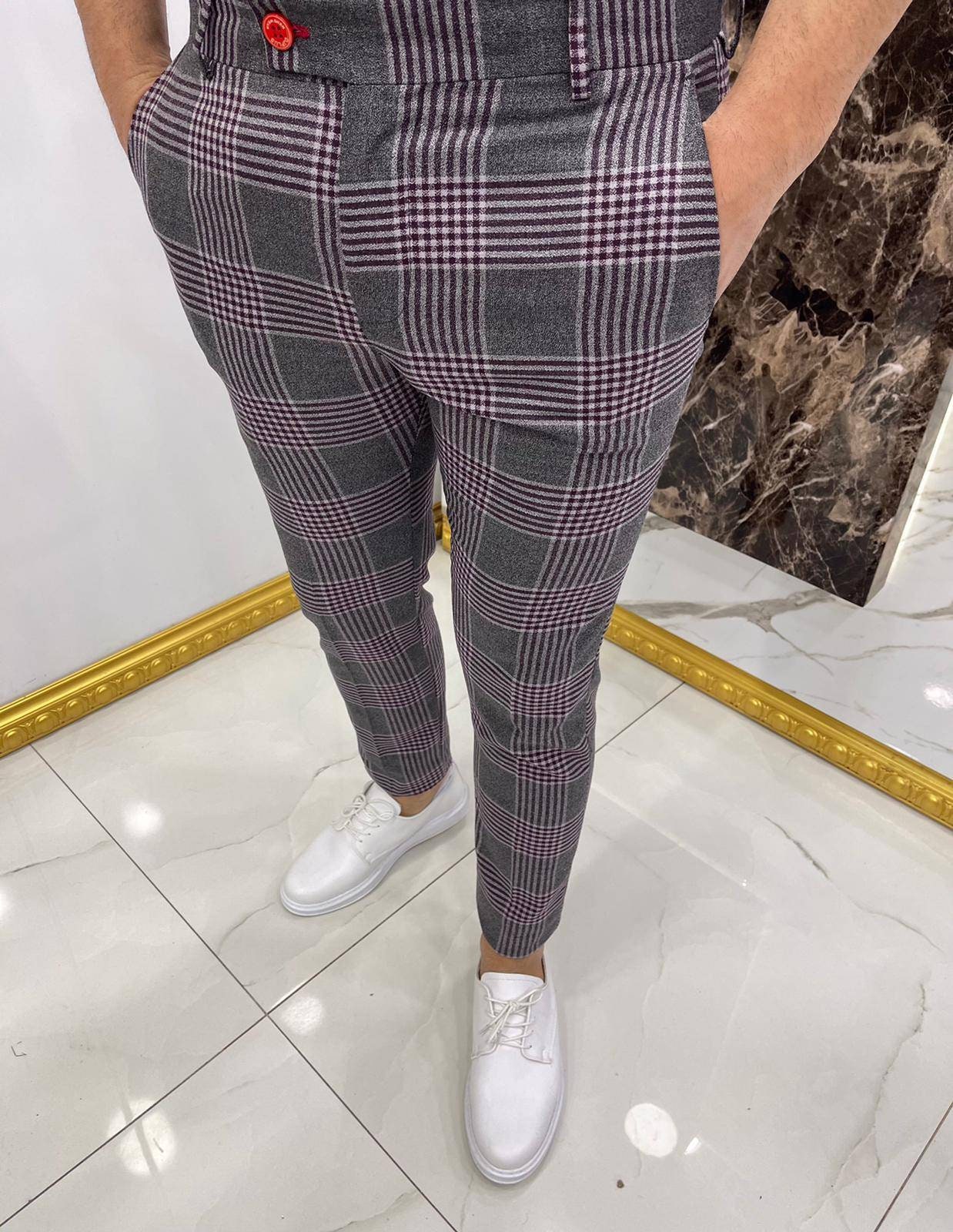 Men Fancy Pants Shipping from TEXAS. Gentlemen pants Tartan | Etsy