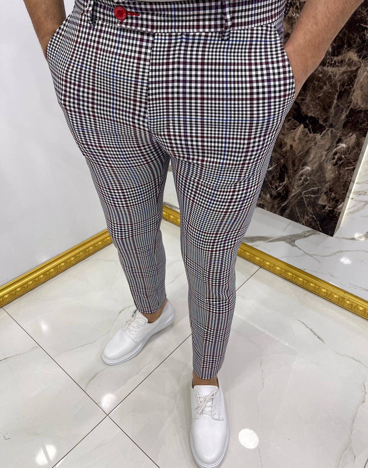 Men Fancy Pants, Shipping From TEXAS. Gentlemen Pants, Tartan Pants ...