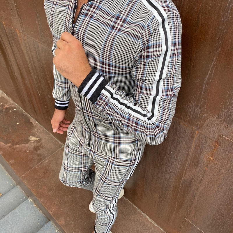 Tartan Tracksuit - Etsy