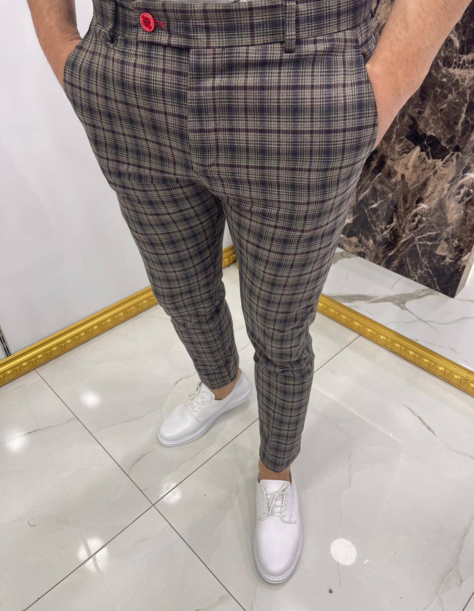 Plaid Men Fancy Pants, Shipping From TEXAS. Gentlemen Pants, Tartan ...
