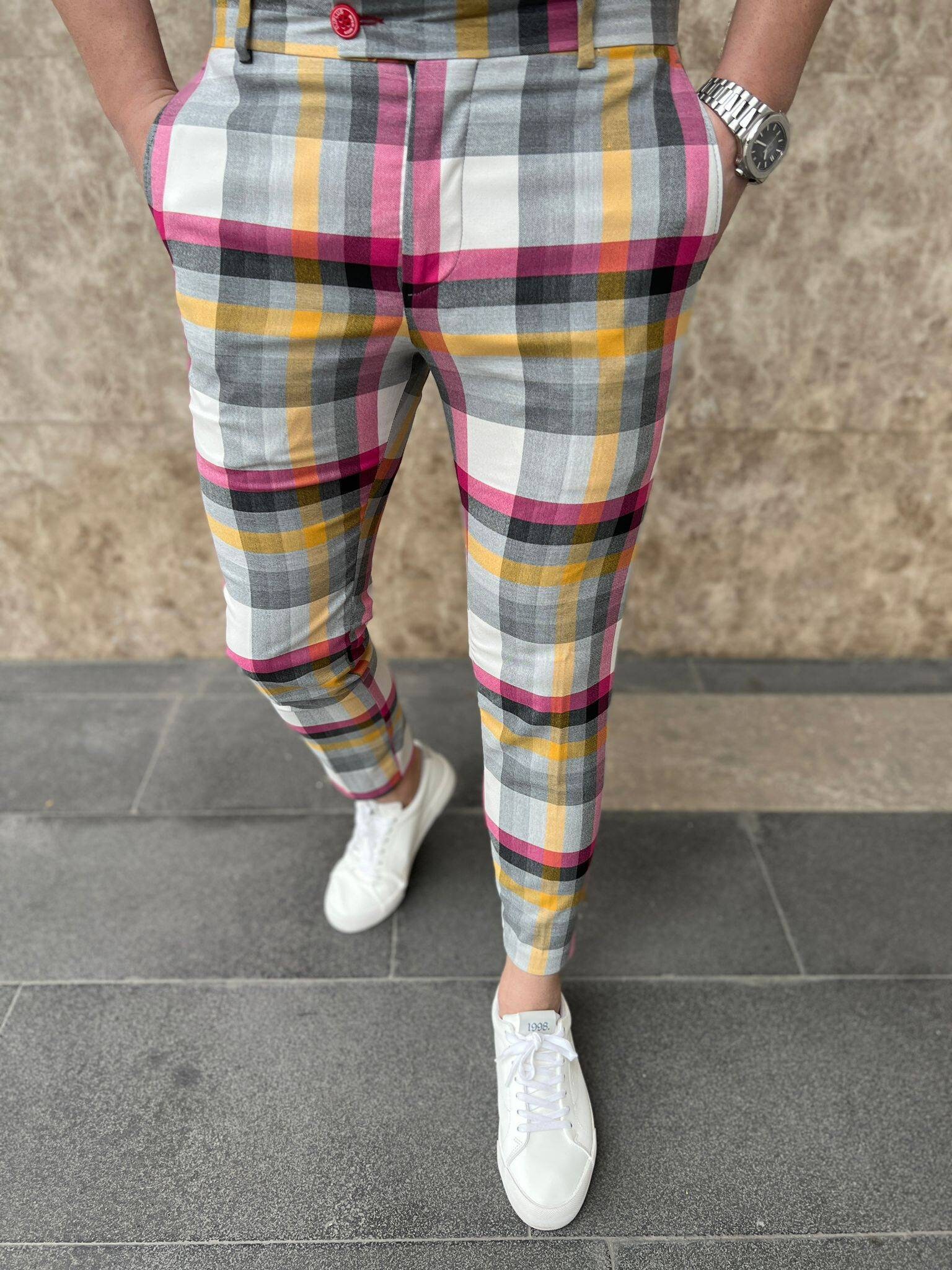Men Plaid Fancy Pants Shipping From TEXAS. Gentlemen Pants - Etsy