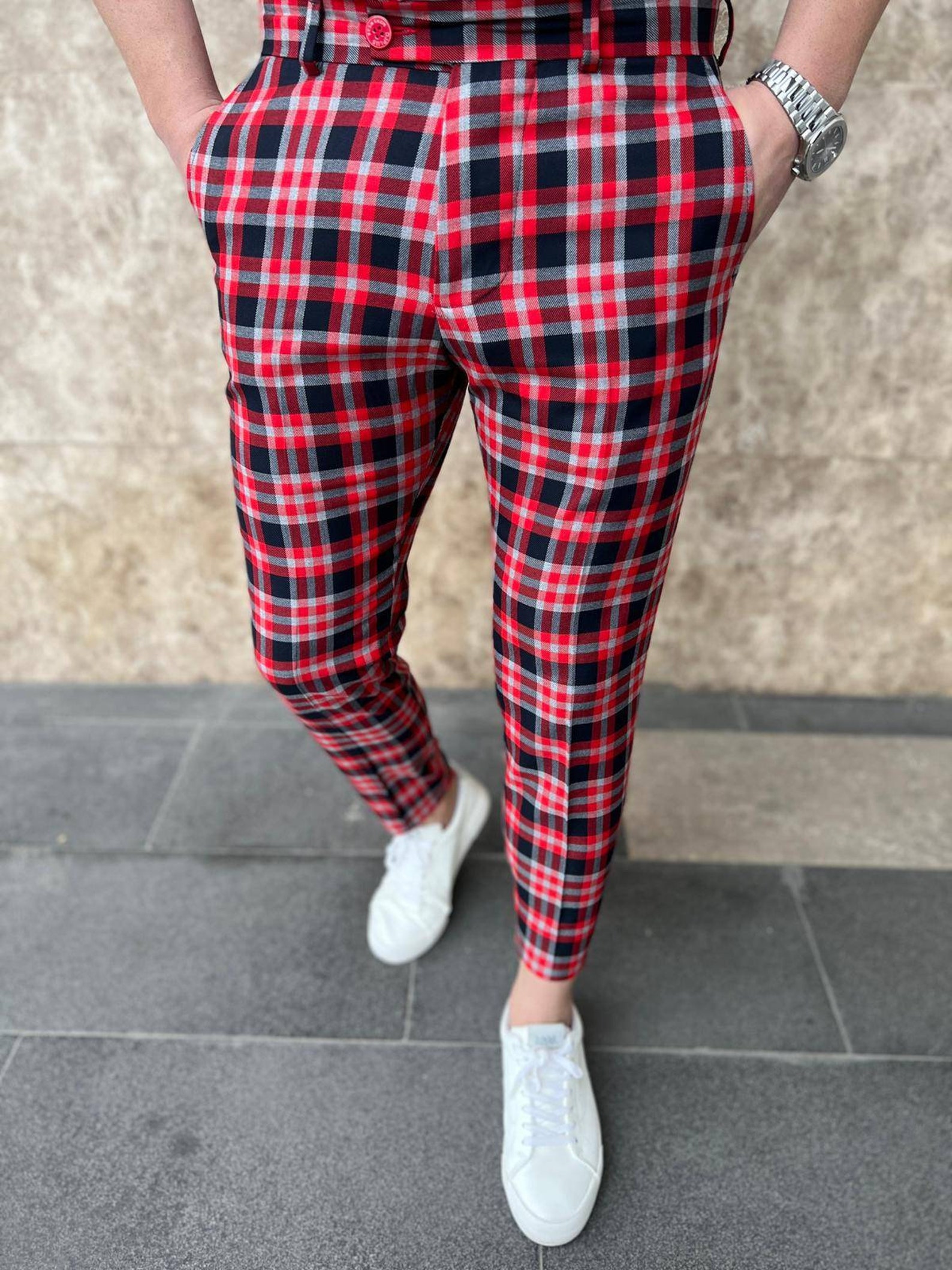 Men Plaid Fancy Pants Shipping From TEXAS. Gentlemen Pants - Etsy