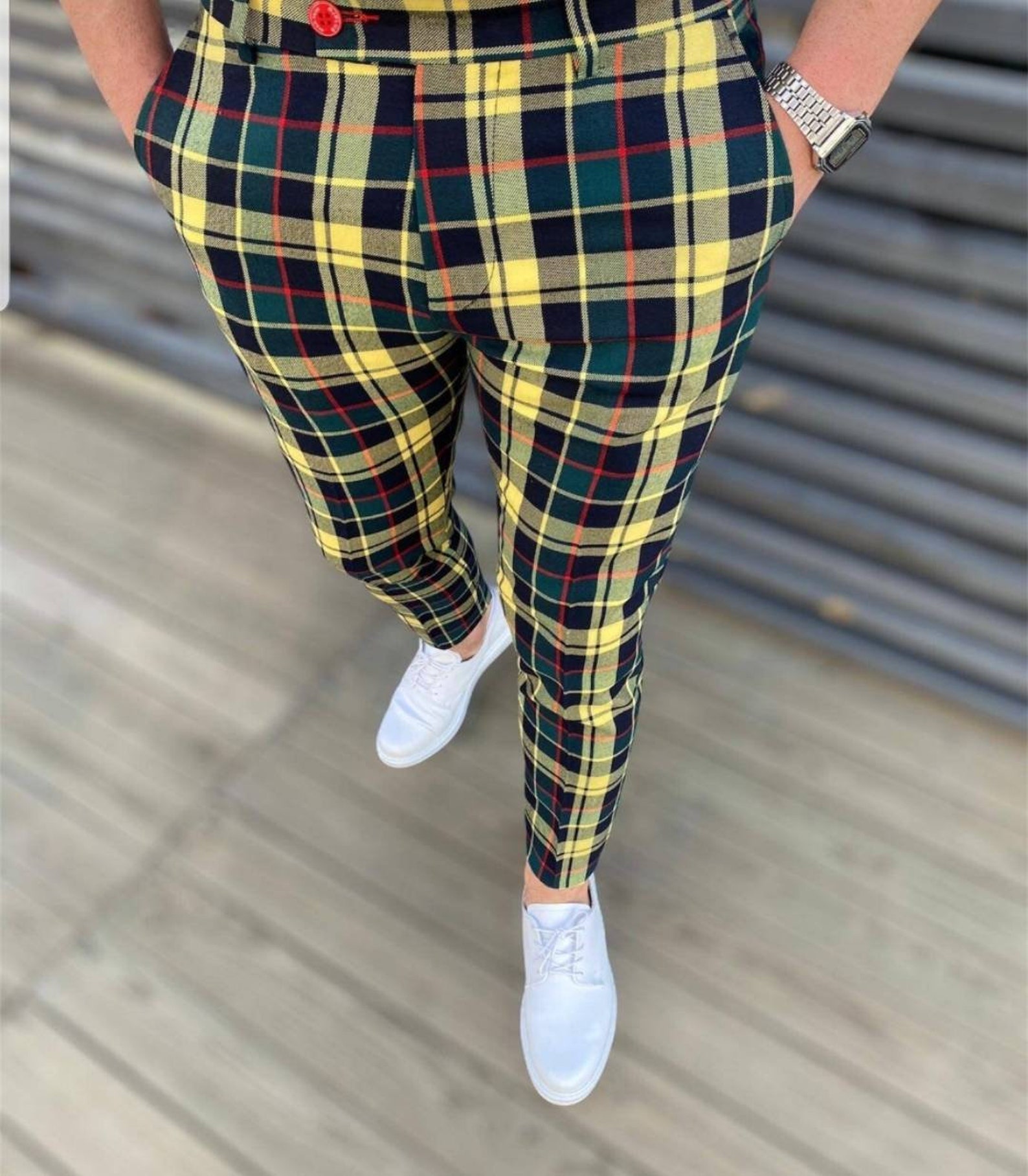 Men Fancy Pants, Shipping From TEXAS. Gentlemen Pants, Tartan Pants ...