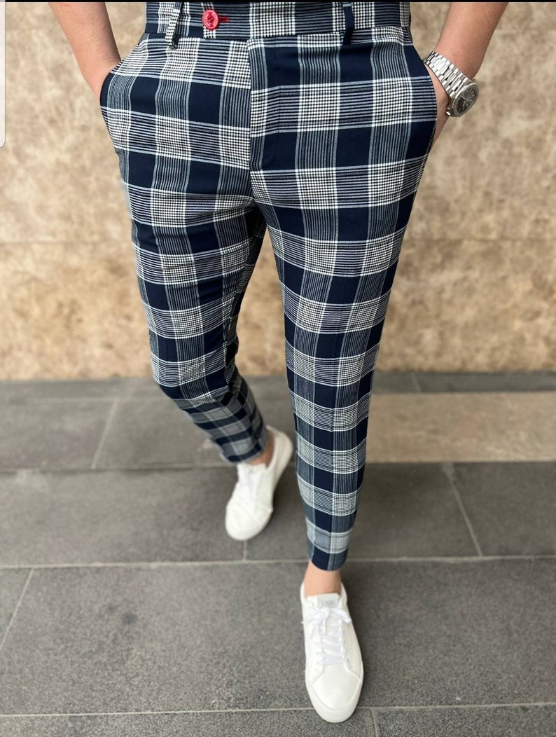 Men Fancy Pants Shipping From TEXAS. Gentlemen Pants Tartan - Etsy