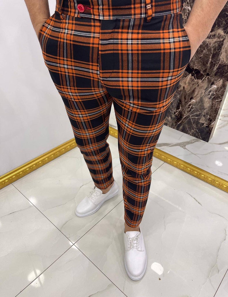 Men Fancy Pants Shipping From TEXAS. Gentlemen Pants Tartan - Etsy