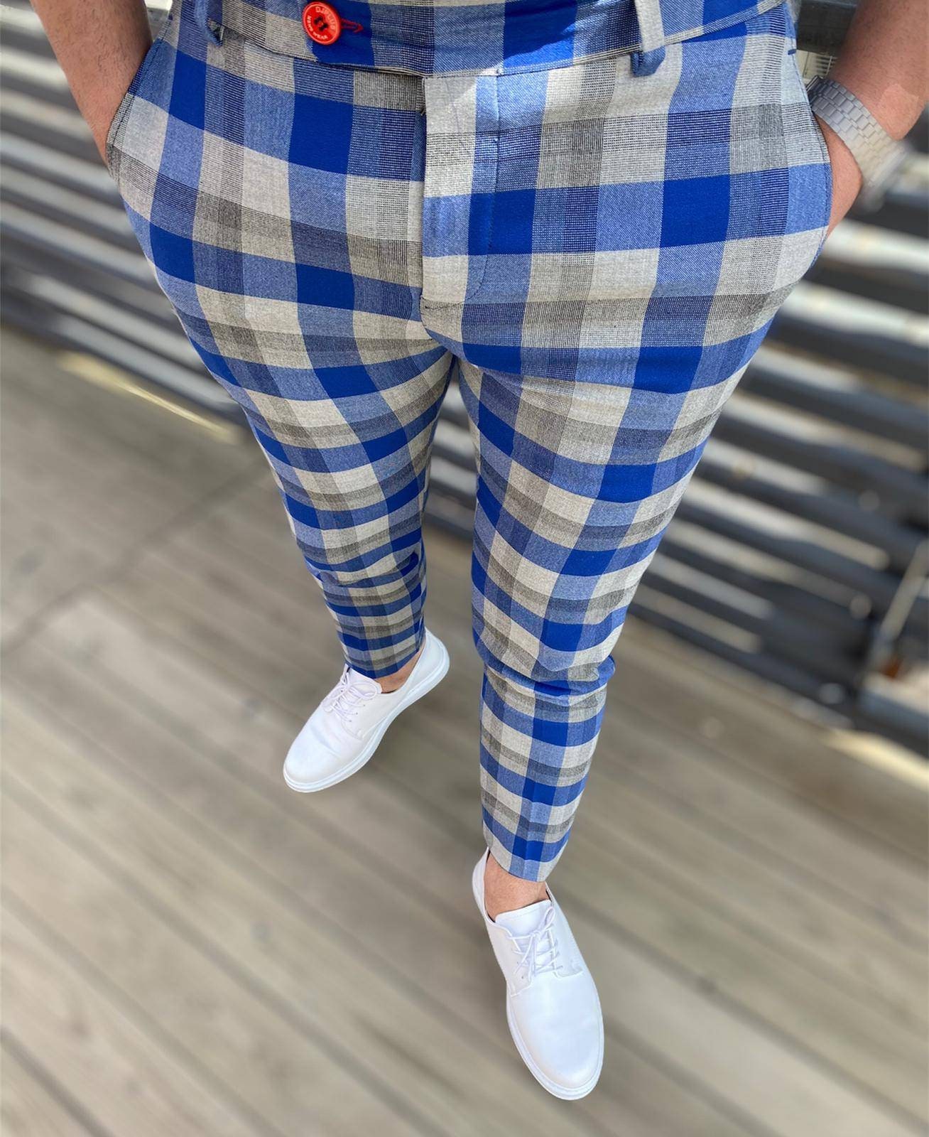 Men Fancy Pants Shipping from TEXAS. Gentlemen pants Tartan | Etsy