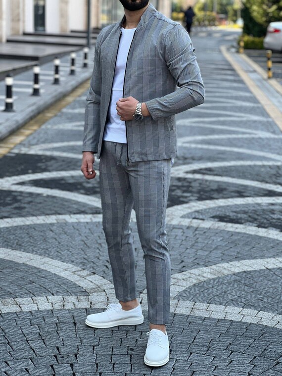 Walking suit mens store