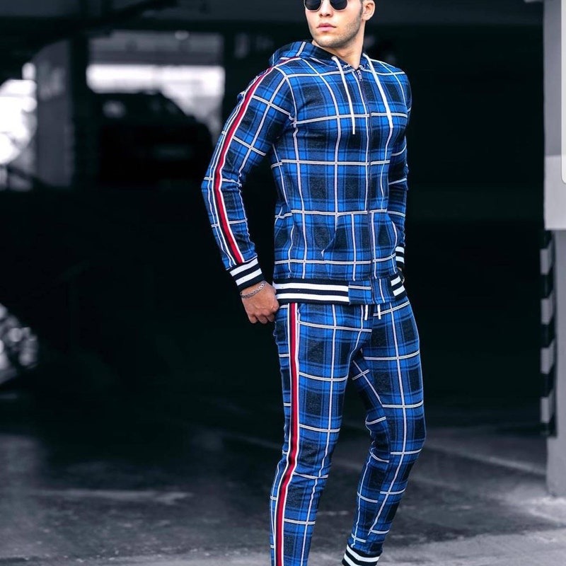 Tartan Tracksuit - Etsy