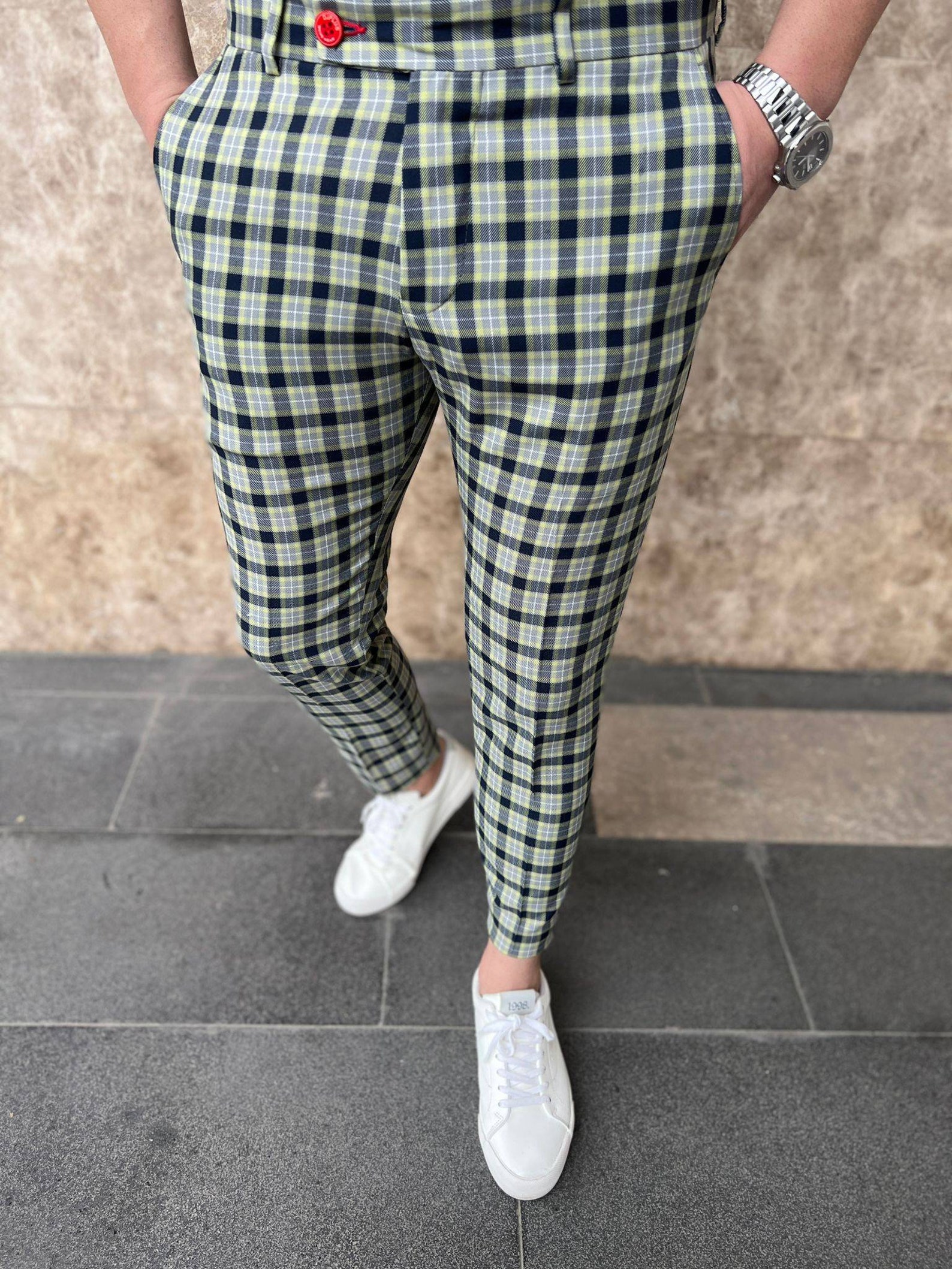 Men Plaid Fancy Pants Shipping From TEXAS. Gentlemen Pants - Etsy