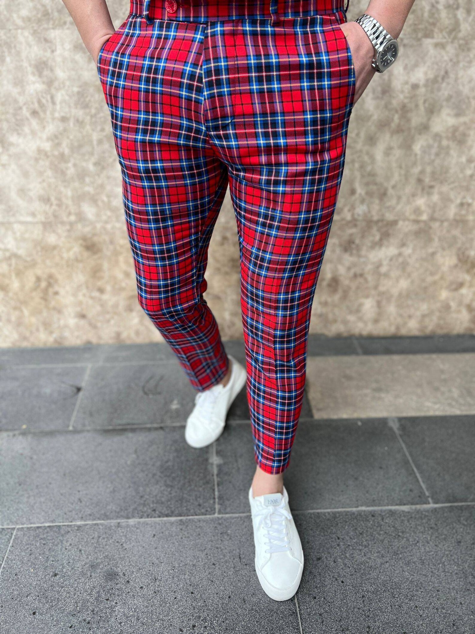 Men Plaid Fancy Pants Shipping From TEXAS. Gentlemen Pants - Etsy
