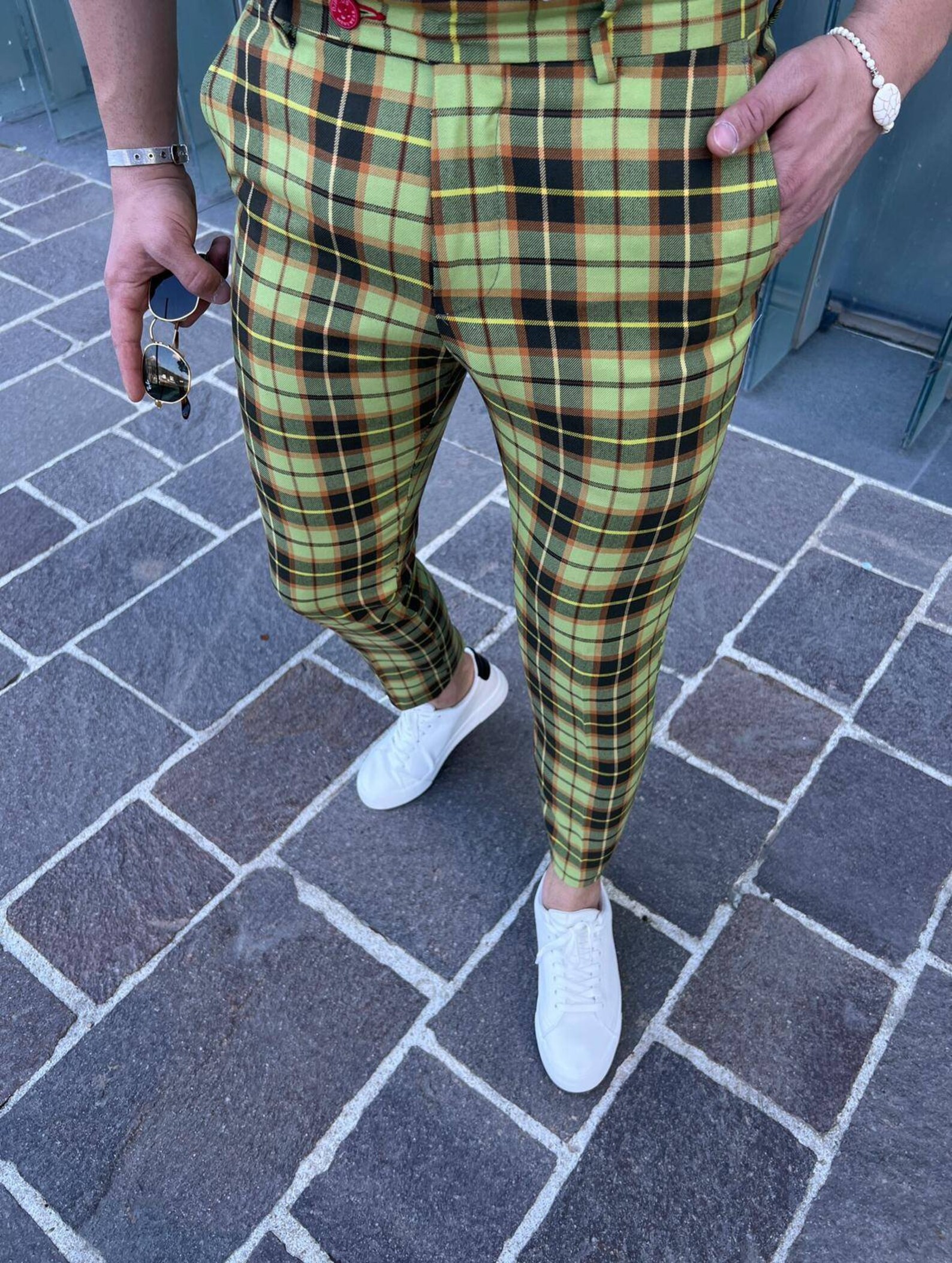 Plaid Men Fancy Pants Shipping From TEXAS. Gentlemen Pants - Etsy