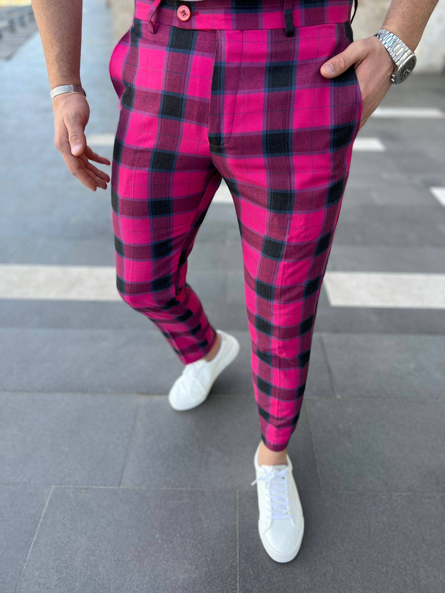 Men Fancy Pants Shipping From TEXAS. Gentlemen Pants Tartan | Etsy