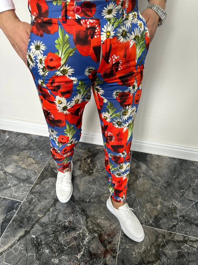 Men Plaid Fancy Pants, Shipping From TEXAS. Gentlemen Pants, Tartan ...