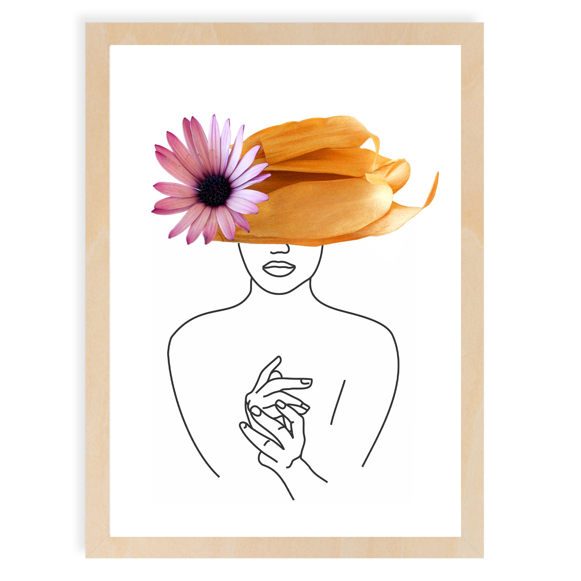 Arte de línea original imprimible impresión de arte moderno | Etsy