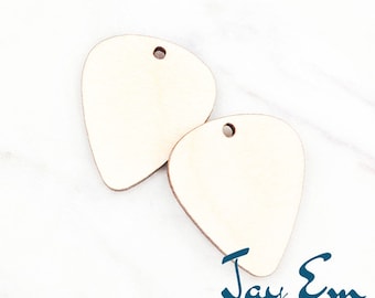 10 Pieces DIY Unfinished Laser Cut Natural Wood Earrings Blanks Wood ...