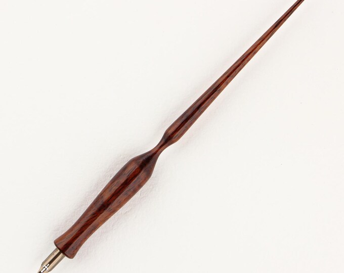 Handmade Mango Wood Straight Calligraphy Pen Holder With Urushi Finish ...