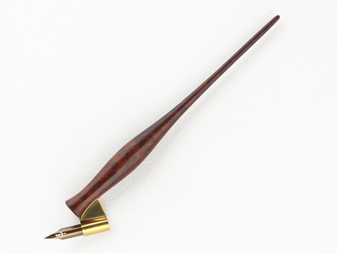 PISZ Handmade Wooden Oblique Calligraphy Pen Holder. for Copperplate ...
