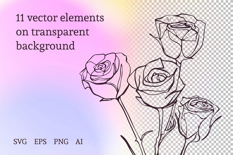 Rose SVG Bundle Roses Svg Rose PNG Designs Floral Svg - Etsy