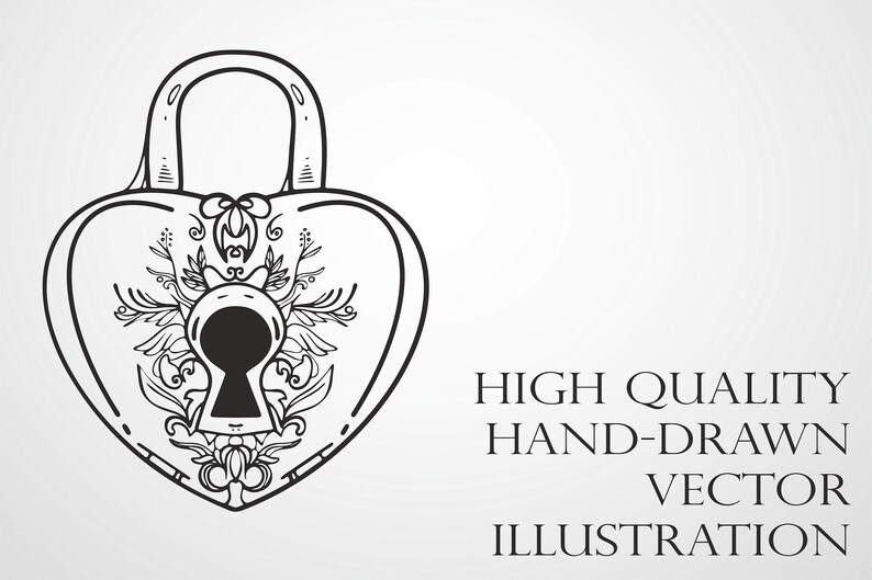 Vintage Padlocks SVG Bundle Heart Lock SVG Doodle Padlock - Etsy