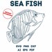 Tropical Fish SVG, Sea Fish PNG, Ocean Animals SVG, Simple Fish Svg ...
