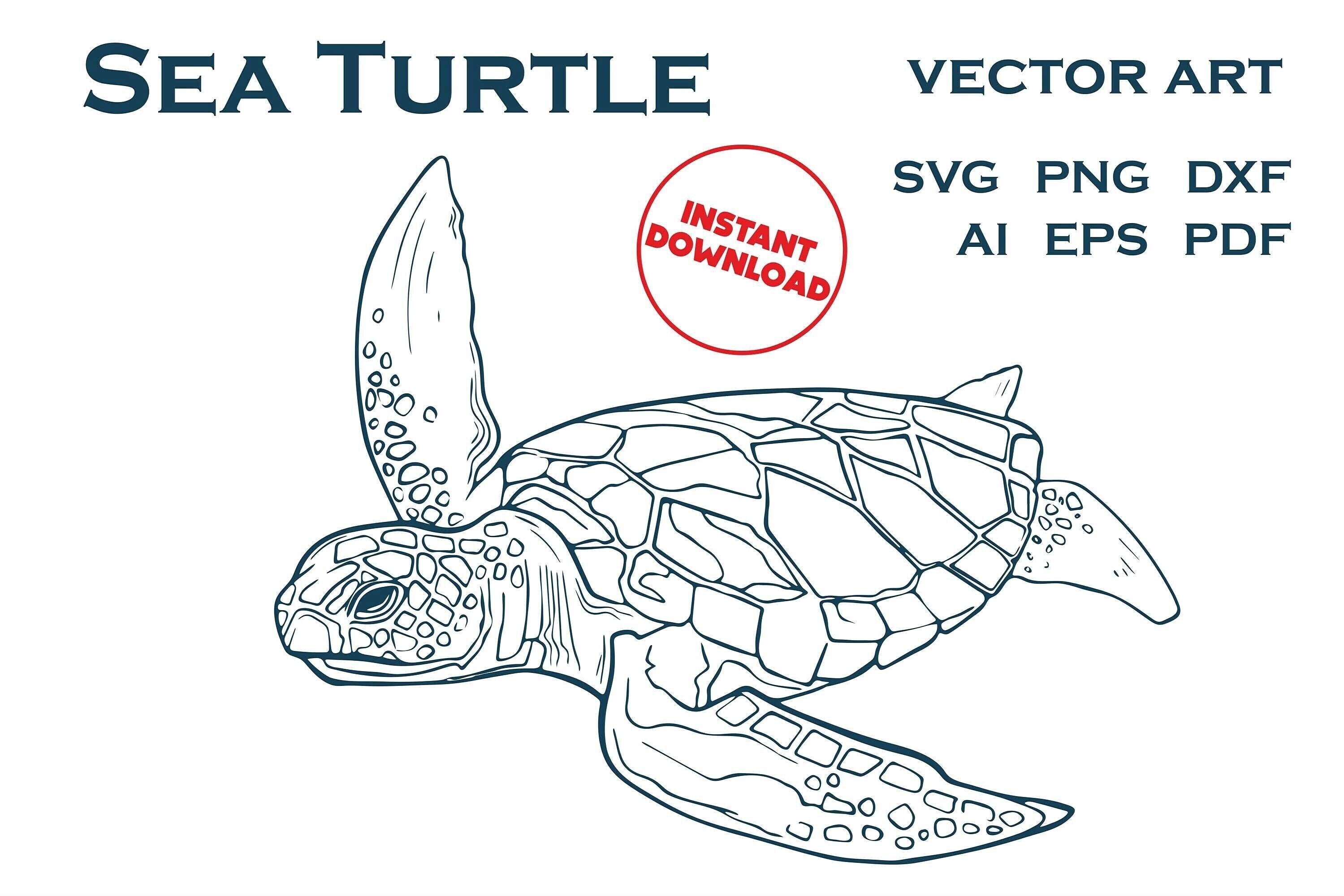 Sea Turtle SVG Ocean Animals SVG Sea Turtle PNG Art Sea - Etsy Australia