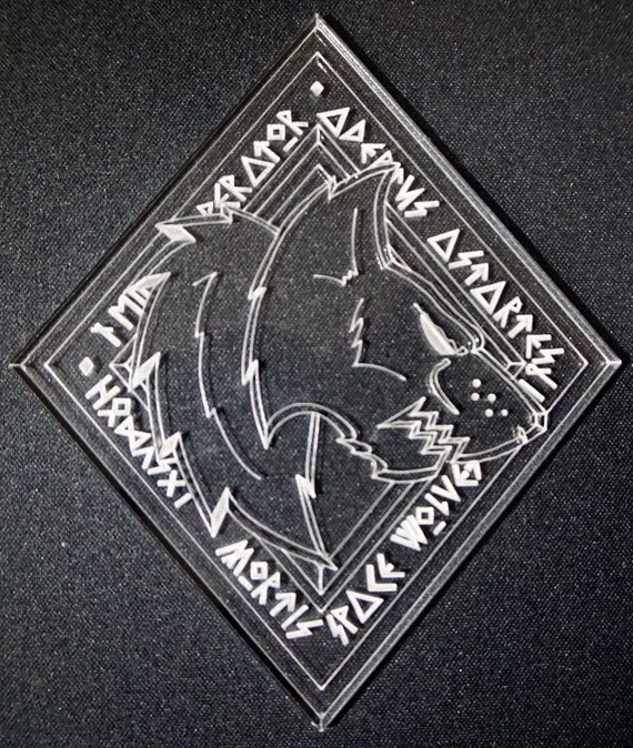 Warhammer 40k Acrylic Space Wolves Símbolo del Capítulo | Etsy
