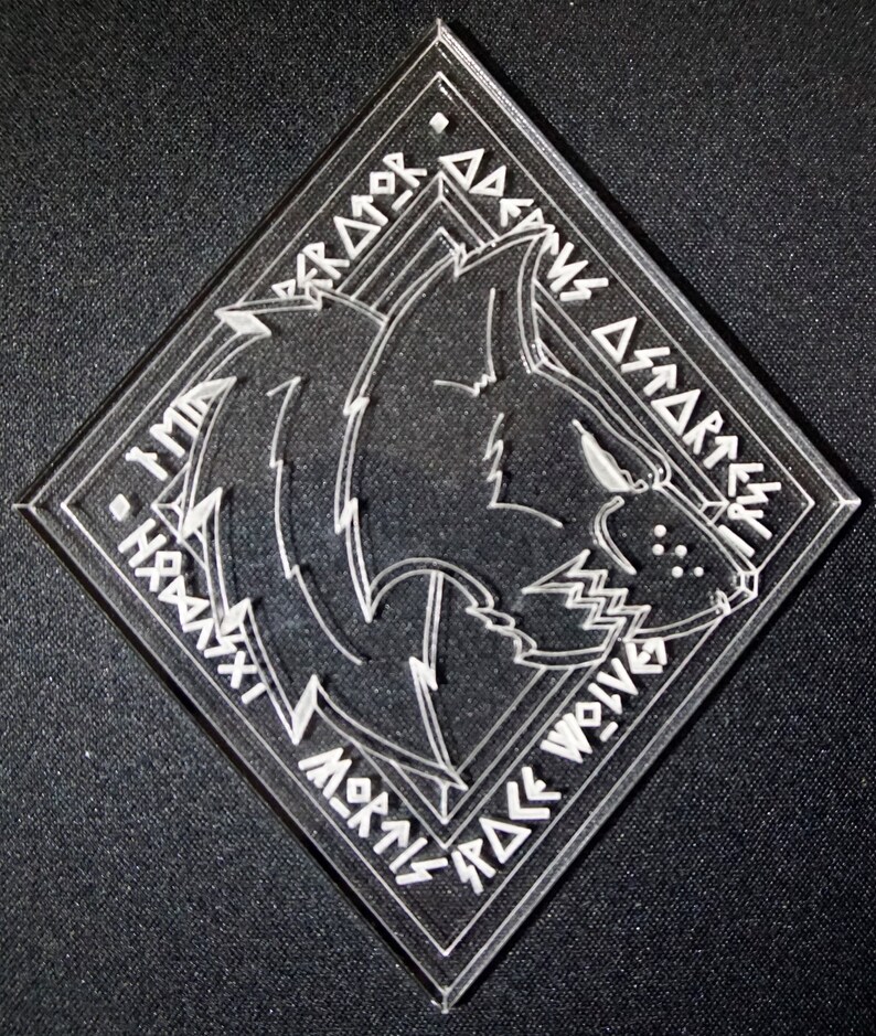 Warhammer 40k Acrylic Space Wolves Chapter Symbol | Etsy