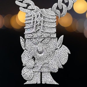 Customized Iced Out Cartoon Pendant, Bling Diamond Big Hip Hop Pendant ...