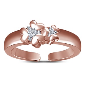 925 Solid Sterling Silver Daisy Flower Toe Ring for - Etsy