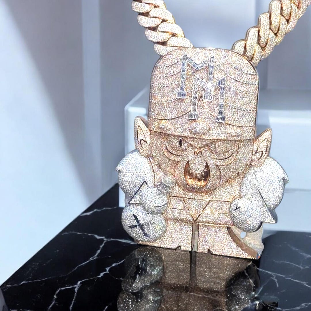 Customized Iced Out Cartoon Pendant, Bling Diamond Big Hip Hop Pendant ...