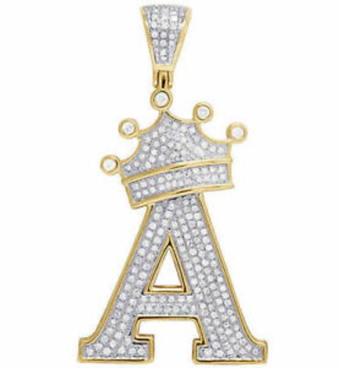Initial Letter 'A' Customized Pendant in 925 Sterling Silver With ...