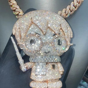 Iced Out Cartoon Hip Hop Pendant for Men, Customized Cartoon Pendant ...