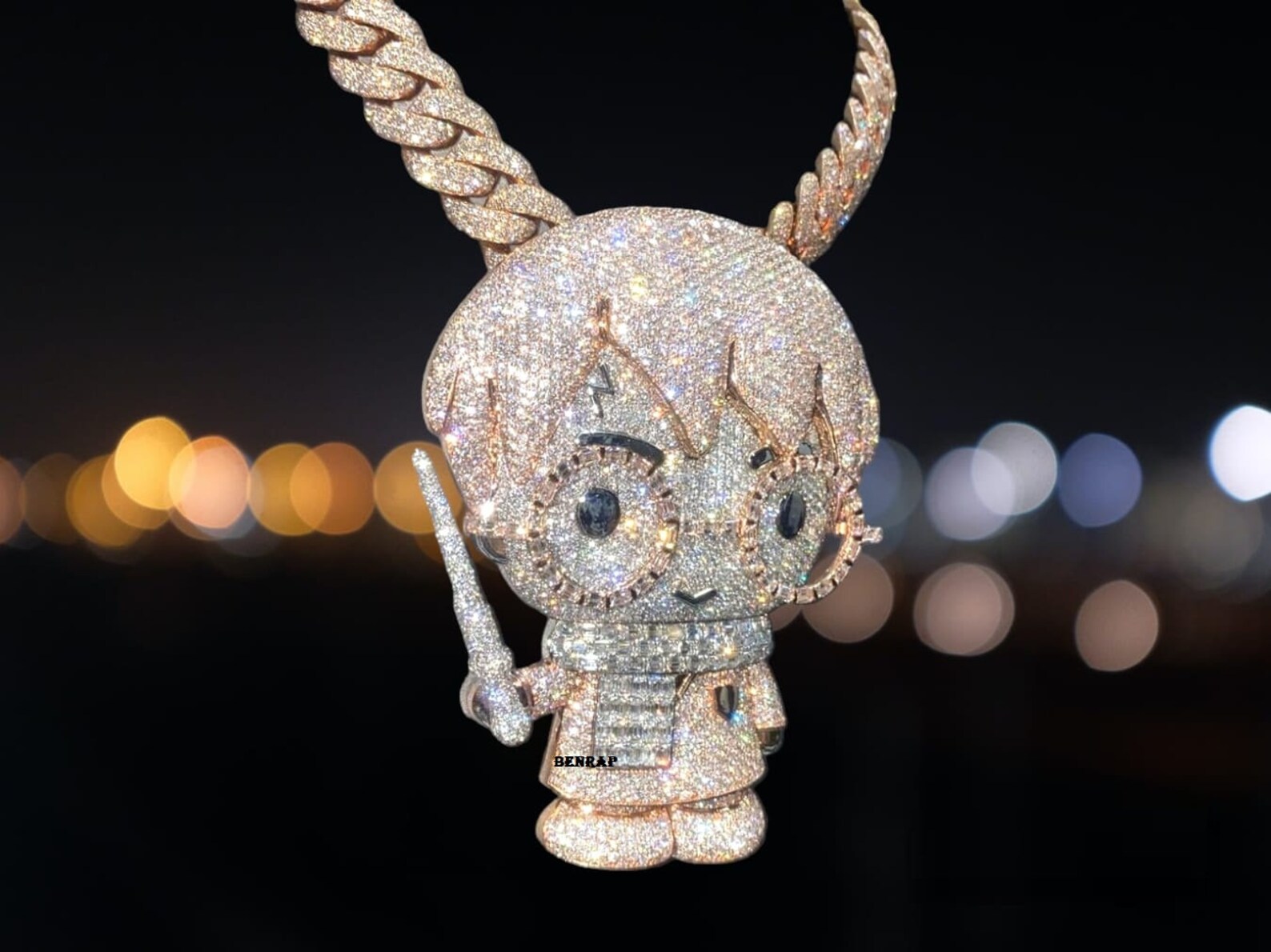 Iced Out Cartoon Hip Hop Pendant for Men, Customized Cartoon Pendant ...