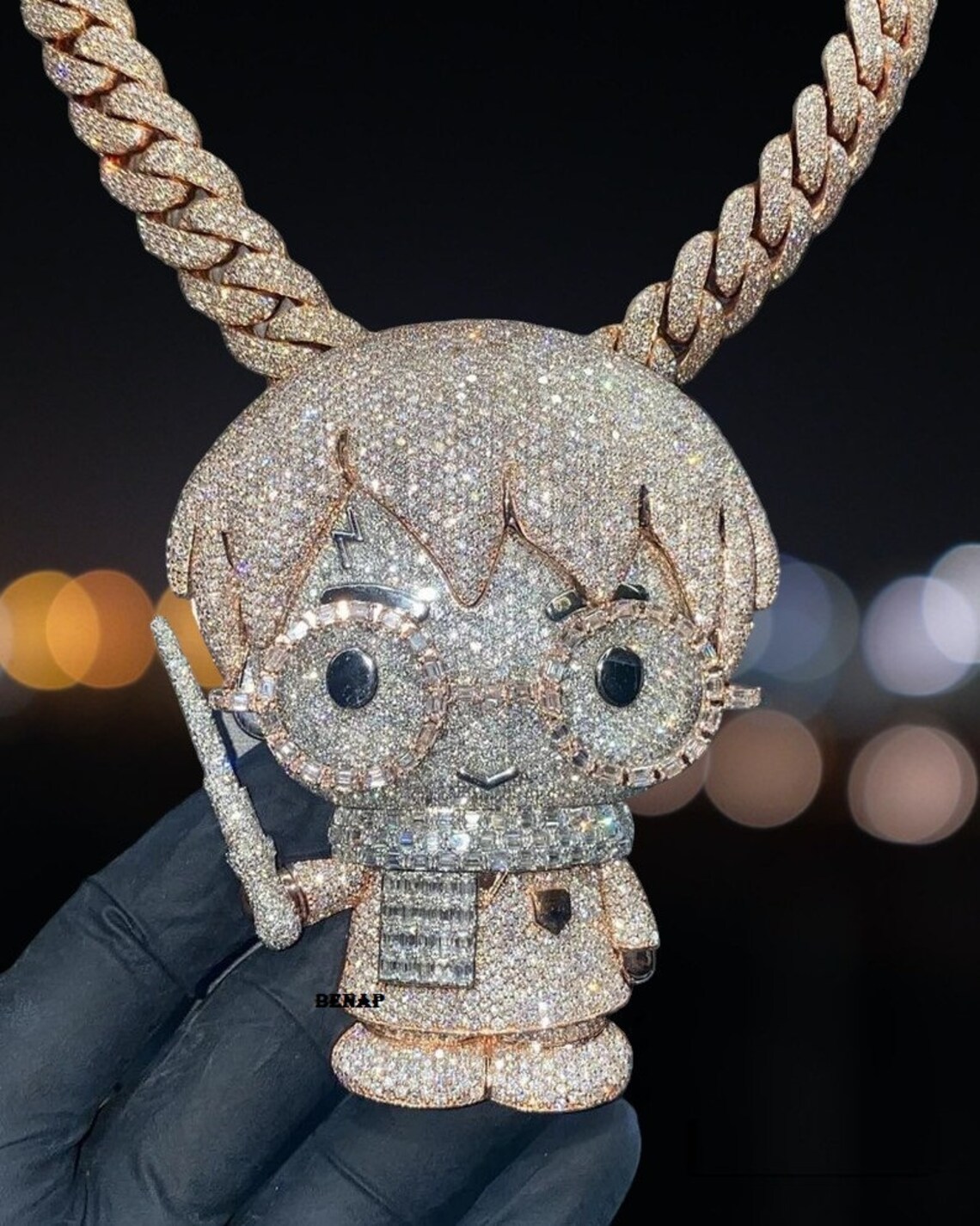 Iced Out Cartoon Hip Hop Pendant for Men, Customized Cartoon Pendant ...