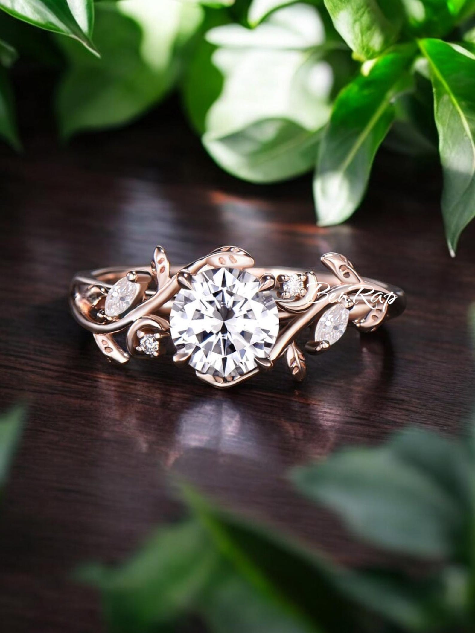 Nature Inspired Wedding Ring Sets