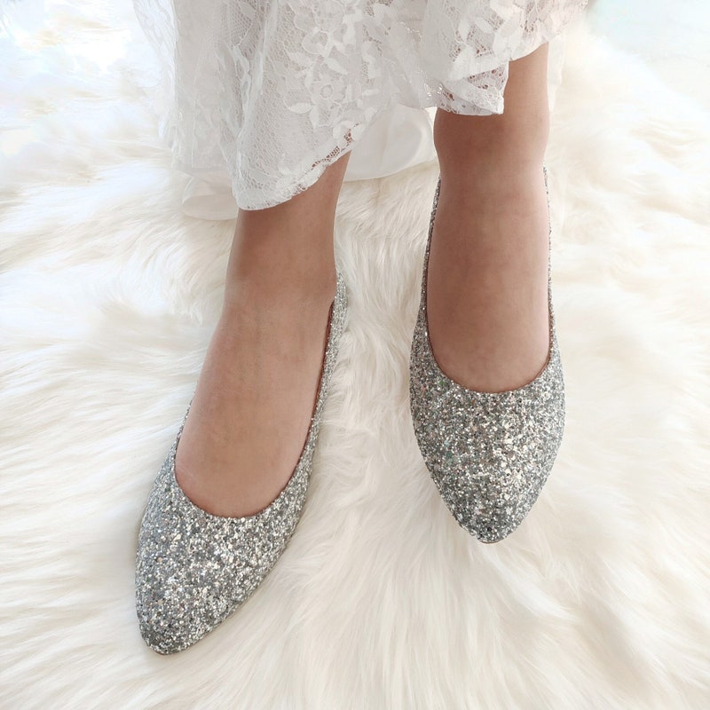 Silver Wedding Shoes - Etsy