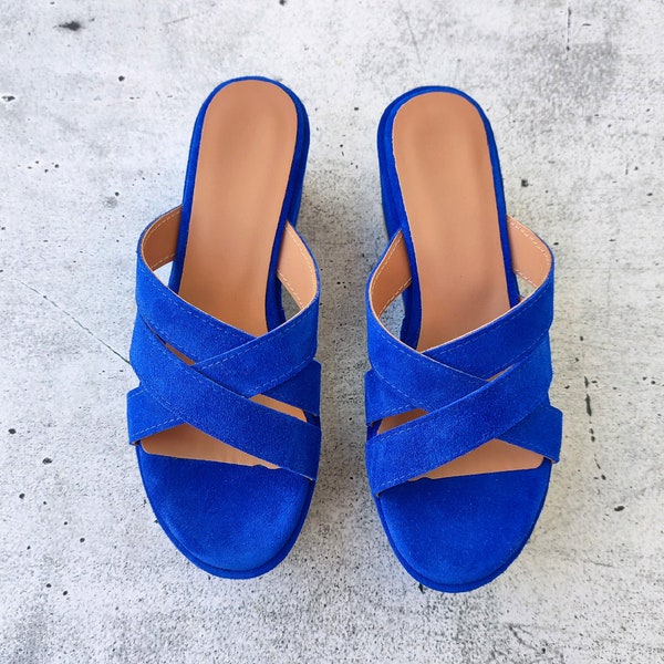 Blue Wedges - Etsy
