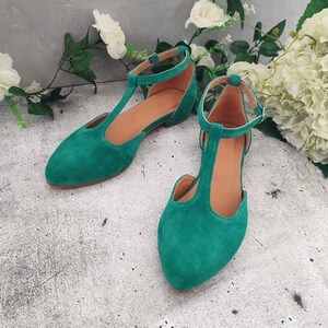 Women's Closed-toe Sandals, Orange Leather Pumps, Dancing Shoes, Rustic ...