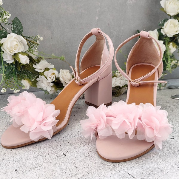 Floral Block Heels - Etsy