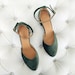 Sage Green Heels for Wedding, Celadon Green Velvet Women's Bridal Shoes ...