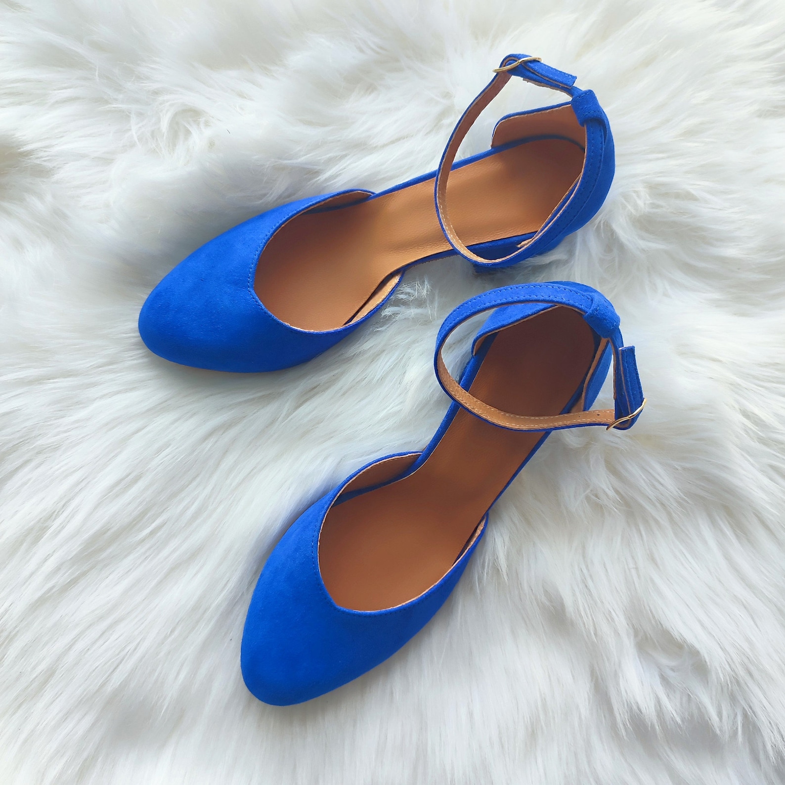 Blue Royal Suede Block Heels Blue Leather Shoes Block Heel - Etsy